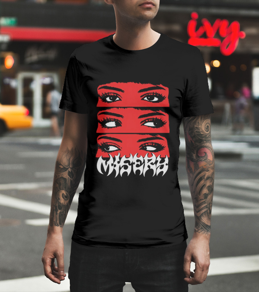 Misery Red Eyes Triple Stare T-Shirt