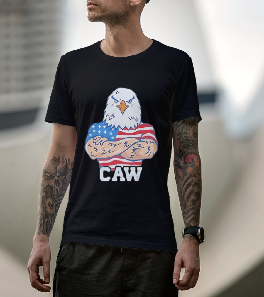 Pat McAfee Eagle Caw American Flag 4th Of July T-Shirt