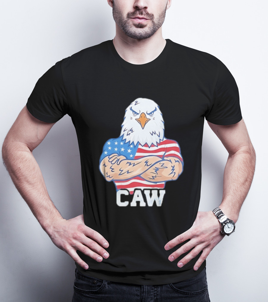 Pat McAfee Eagle Caw American Flag 4th Of July T-Shirt