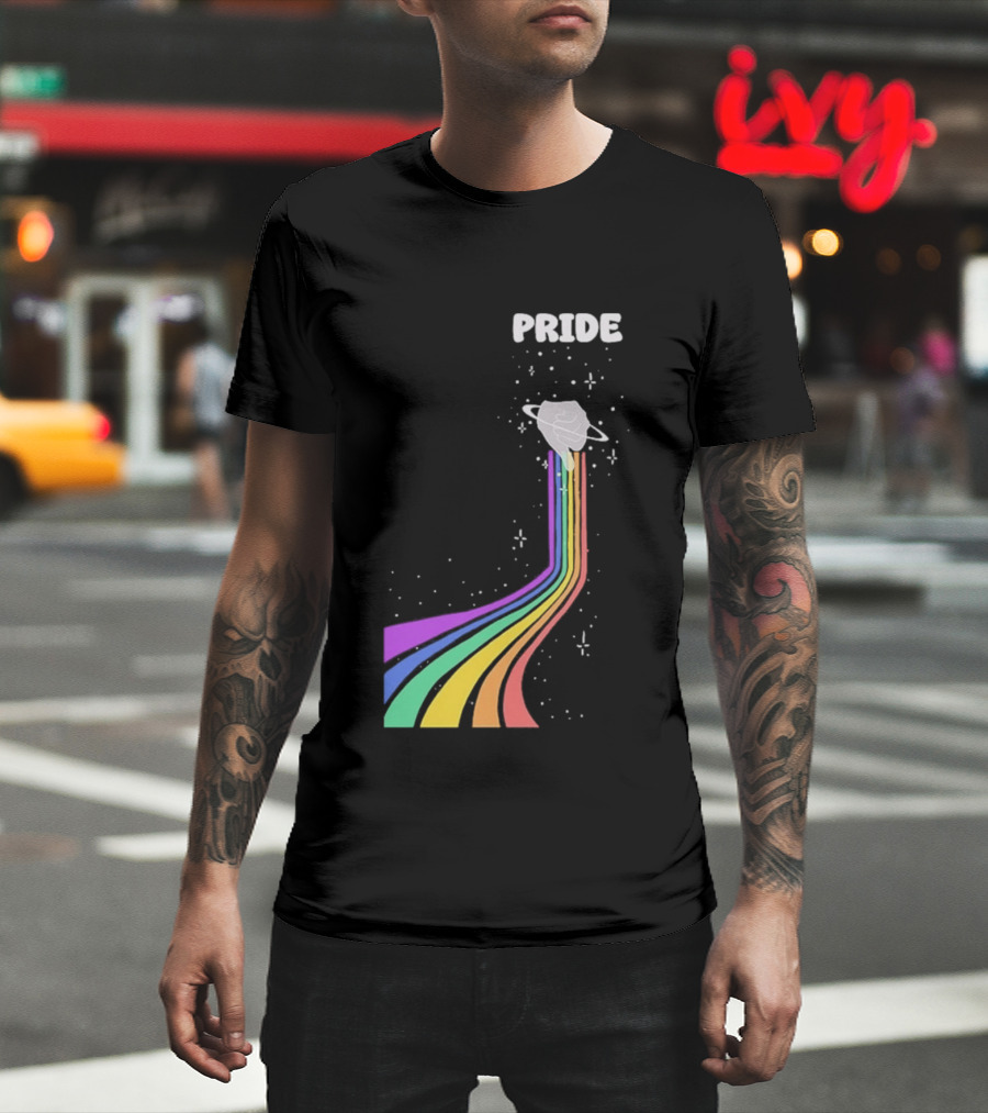 Pride Rainbow Space Hand Magic T-Shirt