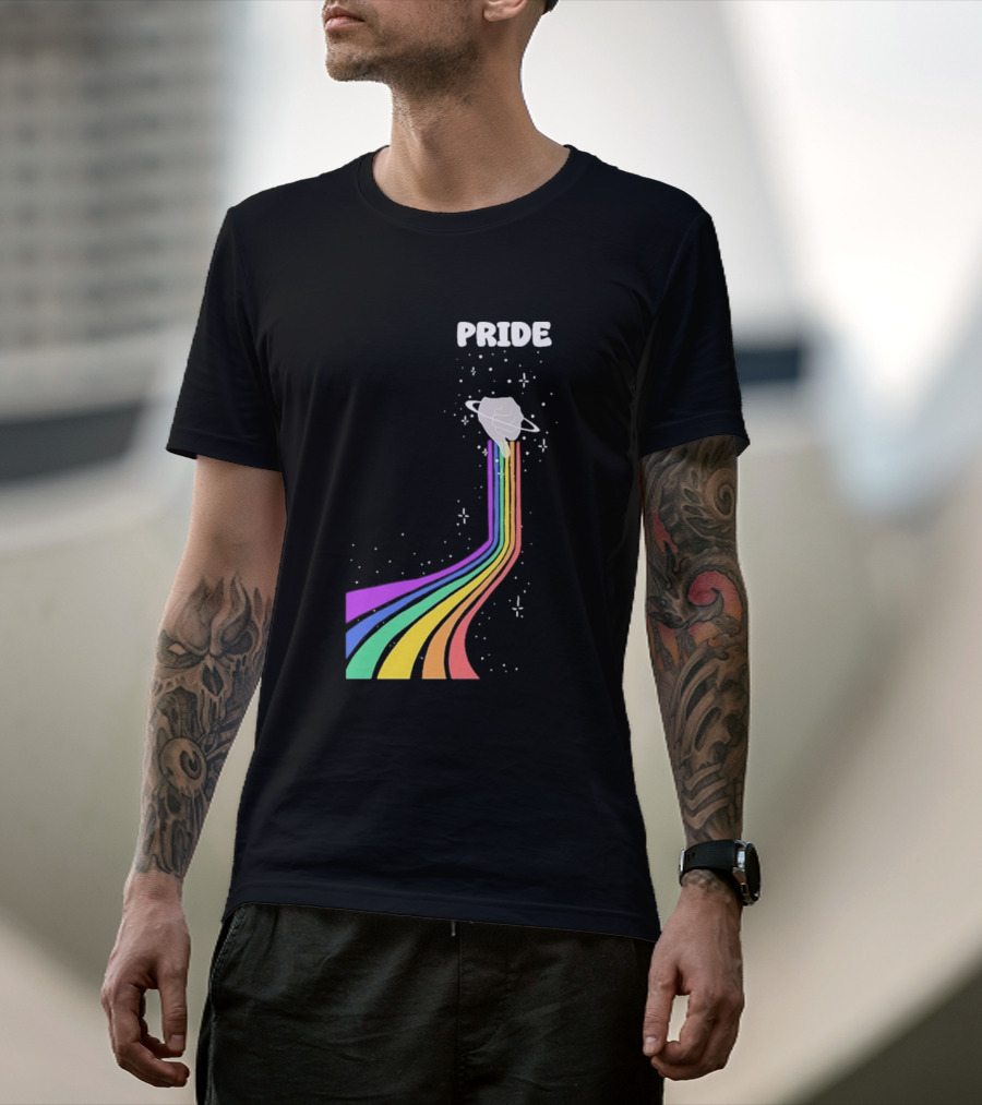 Pride Rainbow Space Hand Magic T-Shirt