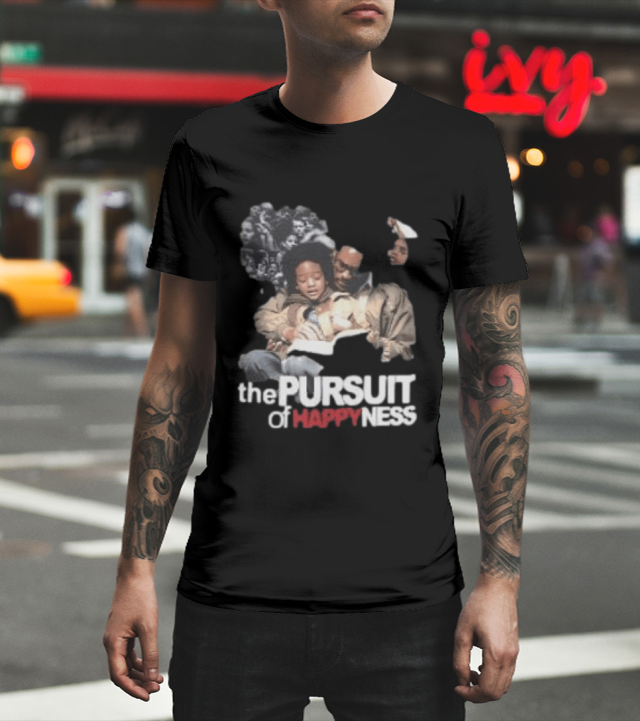 The Pursuit Of Happyness Will Smith Jaden Smith Movie Scene T-Shirt
