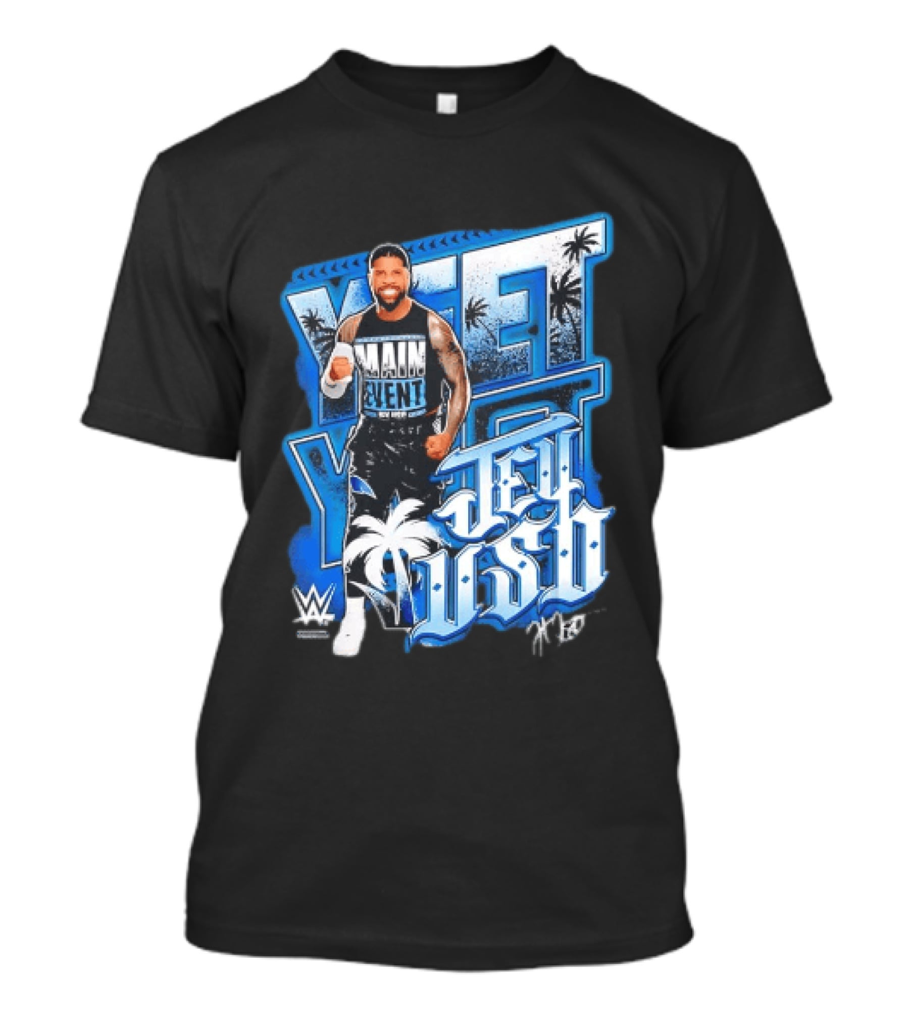 WWE Jey Uso Main Event Yeet Palm Trees Wrestling T-Shirt