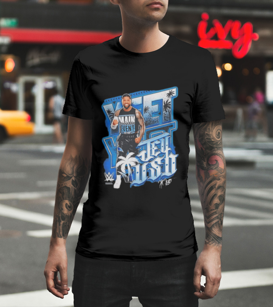 WWE Jey Uso Main Event Yeet Palm Trees Wrestling T-Shirt
