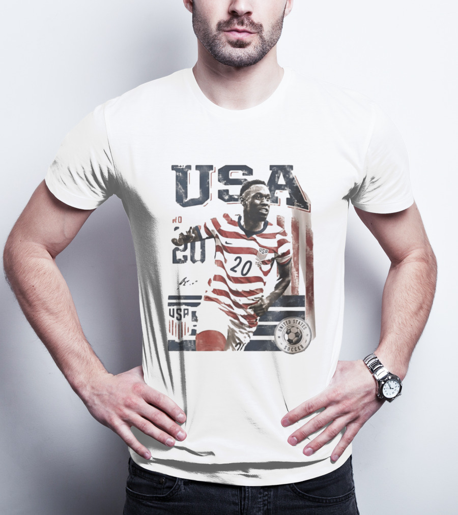 USA Soccer No. 20 United States Soccer Folarin Balogun T-Shirt