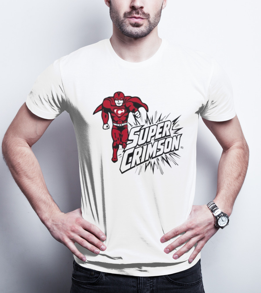 Super Crimson Hero Heart Emblem Burst T-Shirt