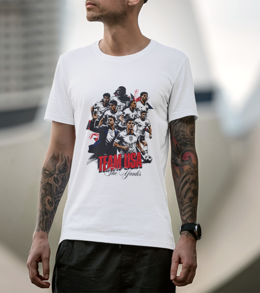 Team USA The Yanks USMNT Collage T-Shirt