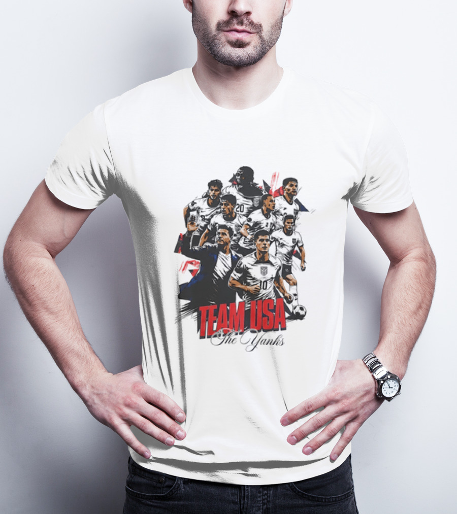 Team USA The Yanks USMNT Collage T-Shirt