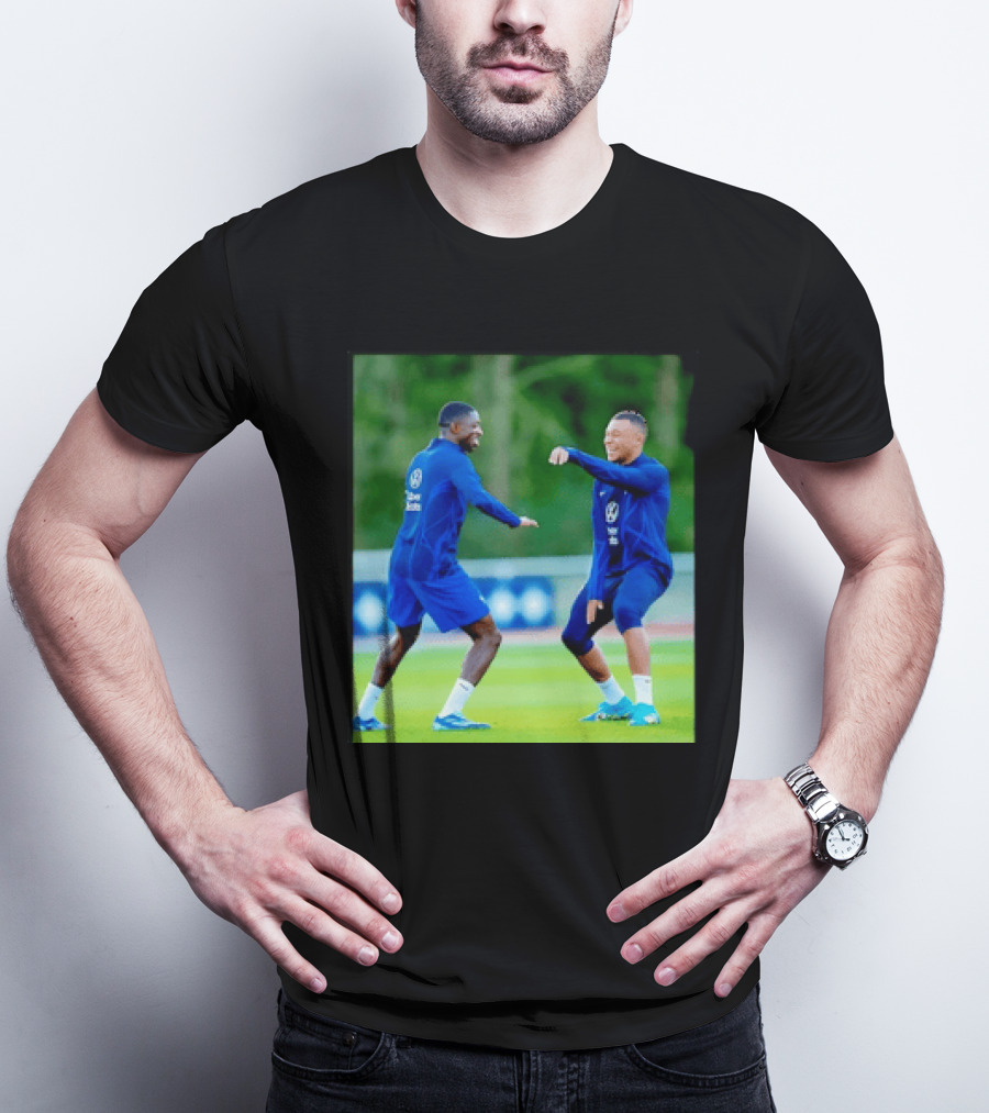 Kylian Mbappe Ousmane Dembele France National Football Team Training France Football Kings Of Europe T-Shirt
