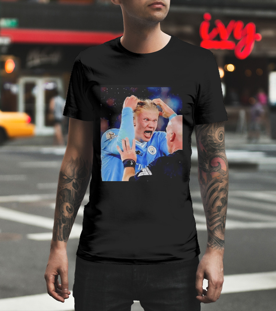 Erling Haaland Manchester City Emotional Reaction T-Shirt