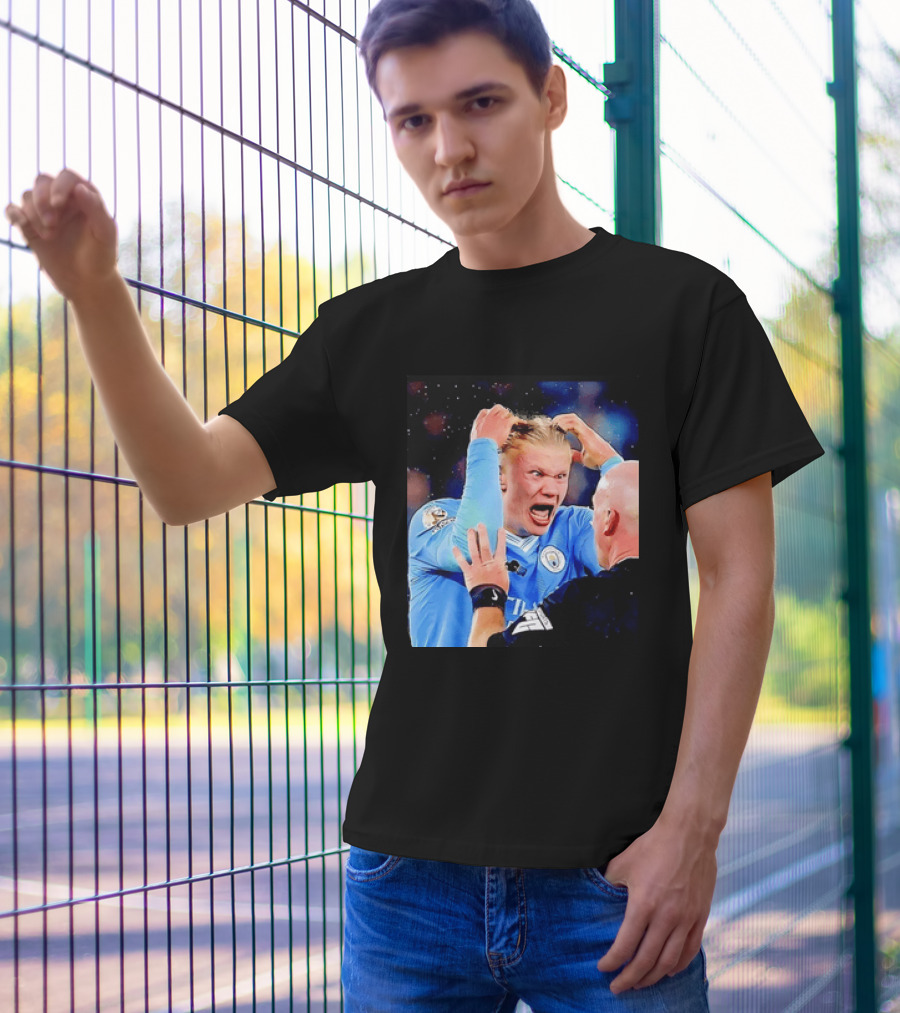 Erling Haaland Manchester City Emotional Reaction T-Shirt