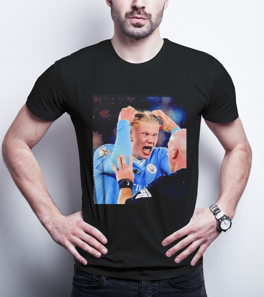 Erling Haaland Manchester City Emotional Reaction T-Shirt