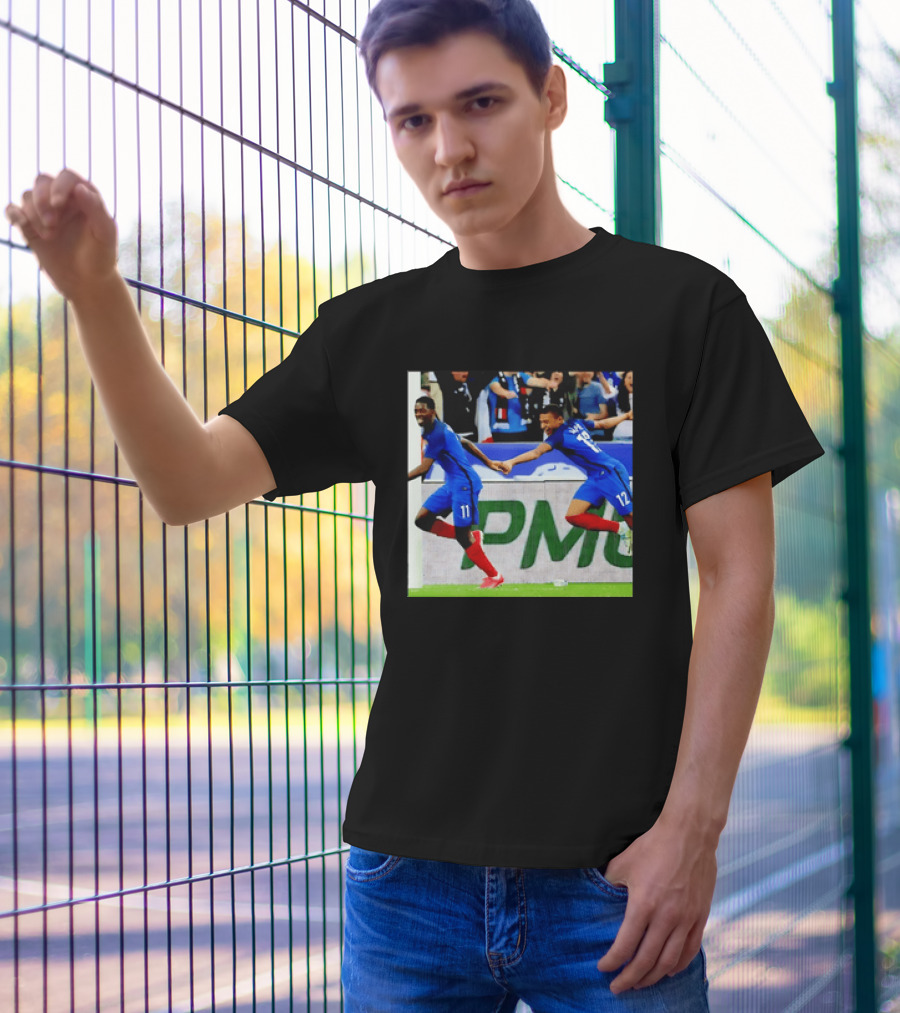 France National Team Kylian Mbappé Ousmane Dembélé Celebration T-Shirt