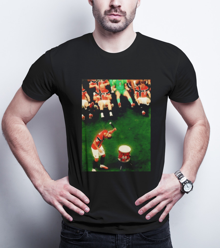 Erling Haaland Norway Football Team Drummer Celebration 26WC T-Shirt