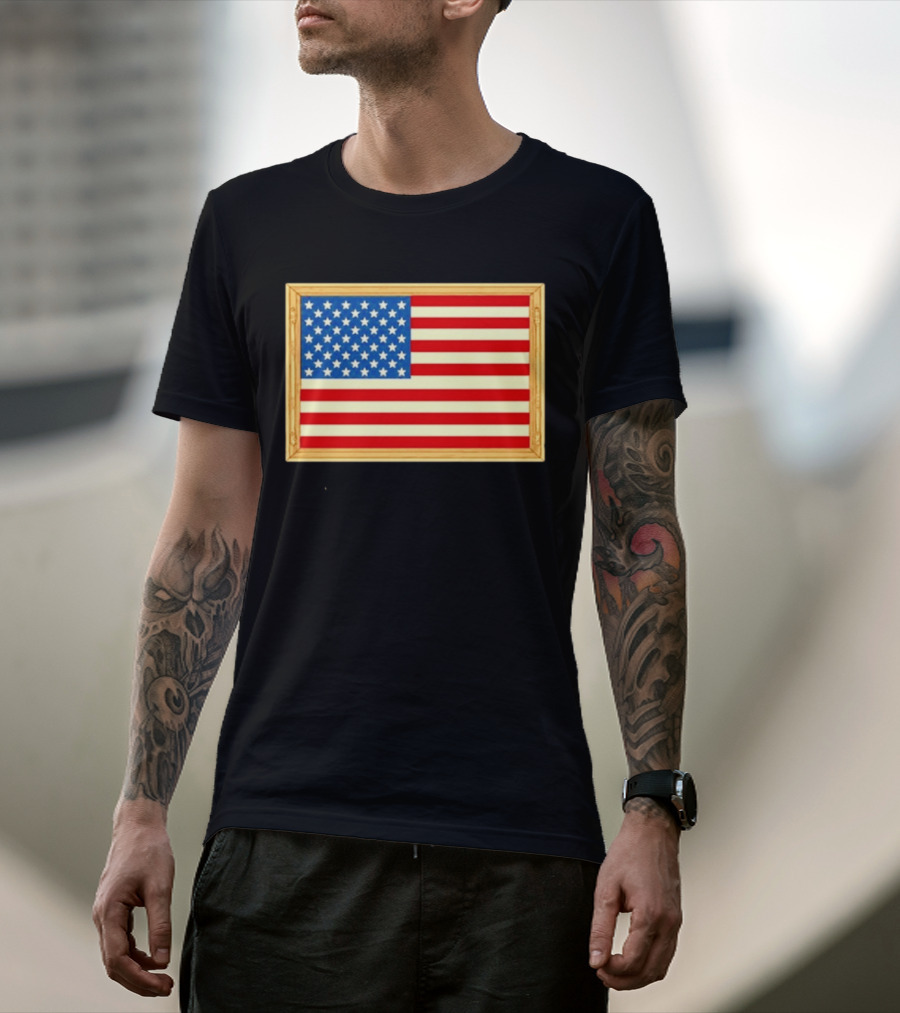 Theodore Roosevelt We Must Dare To Be Great American Flag T-Shirt