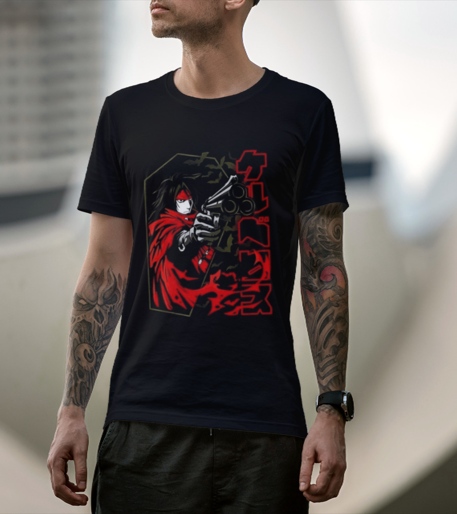 Vincent Valentine Final Fantasy VII Lock N Load Manga T-Shirt