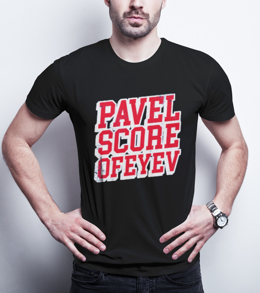 Pavel Score Vegas Golden Knights Distressed Dorofeyev T-Shirt