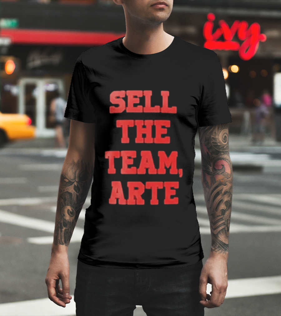 Sell The Team Arte Rallying Cry Fan Expression T-Shirt