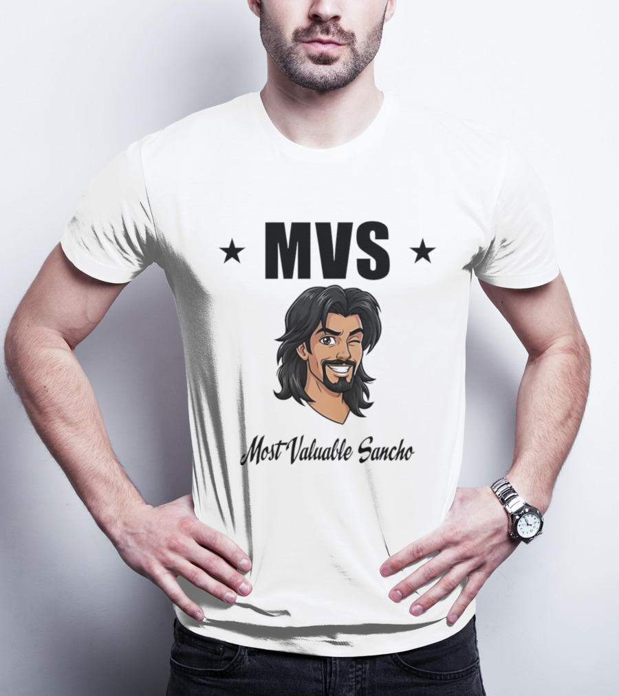MVS Most Valuable Sancho Star Wink Humor T-Shirt