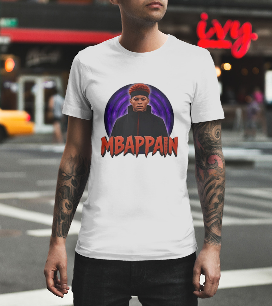 Mbappain Naruto Anime Crossover Meme T-Shirt