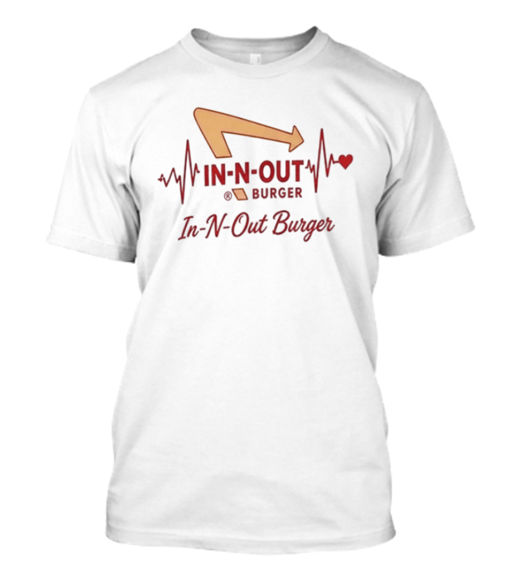 In N Out Burger Heartbeat Lover Addiction T-Shirt