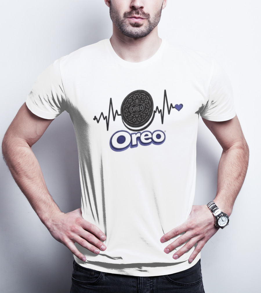 Heartbeat Oreo Addiction Lover T-Shirt