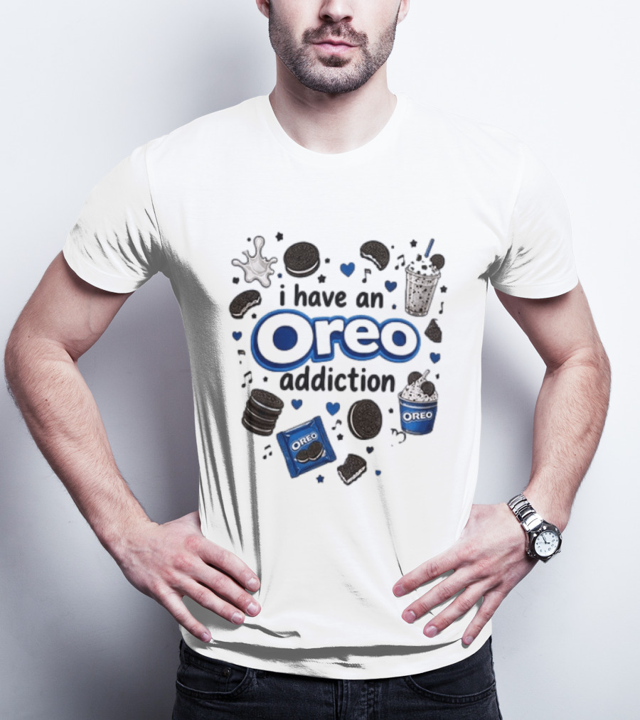 I Have An Oreo Addiction Cookies Milkshake Love T-Shirt