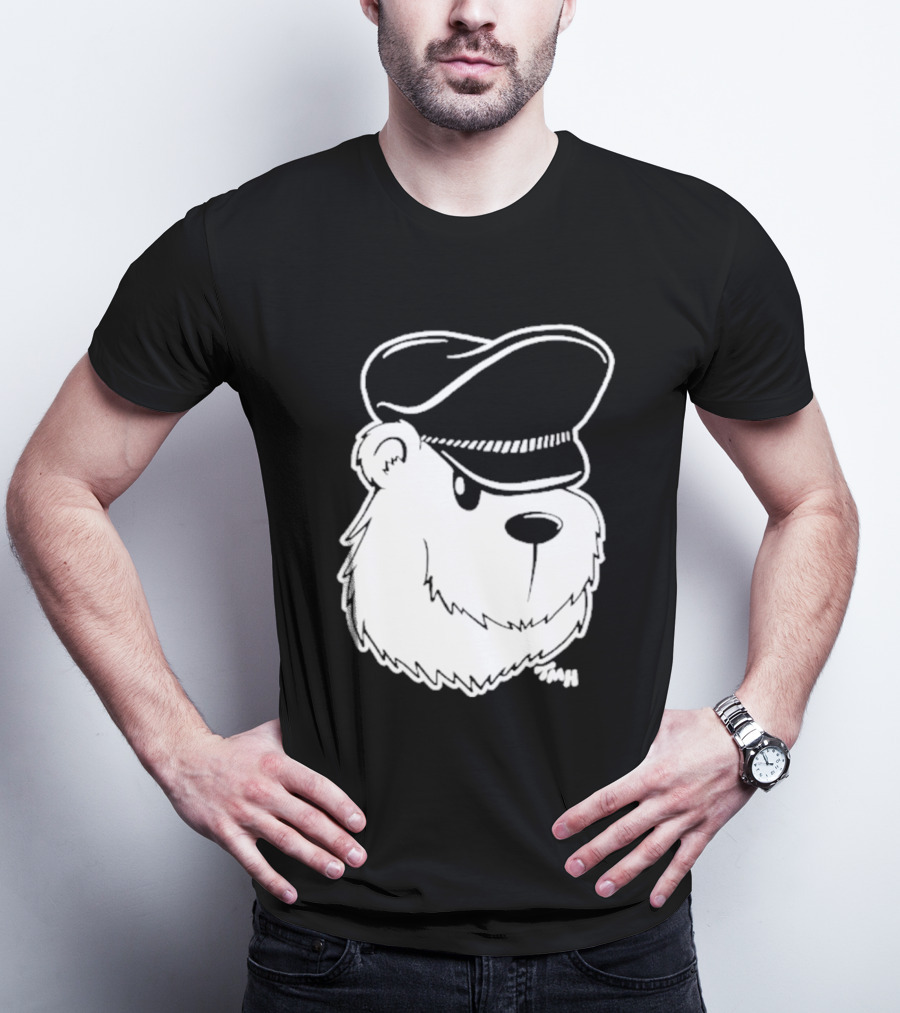 Bear With Police Officer Hat T-Shirt