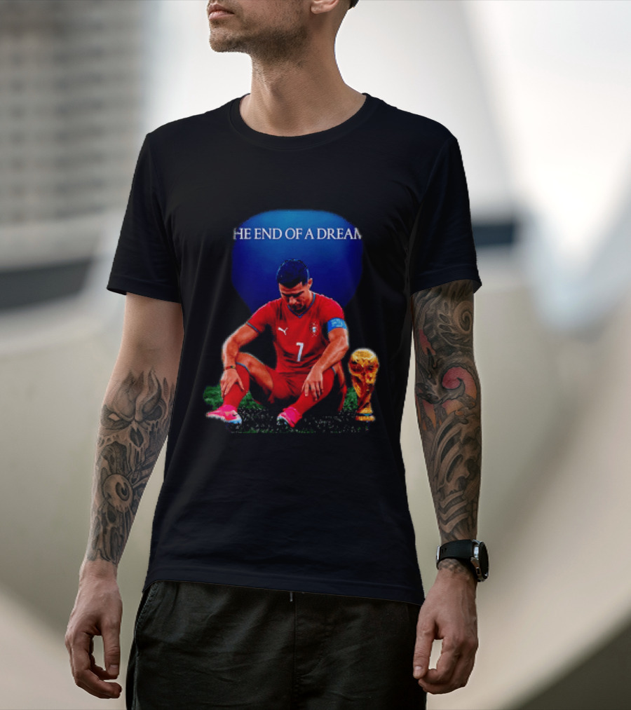 Cristiano Ronaldo The End Of A Dream Portugal No 7 World Cup Moment T-Shirt