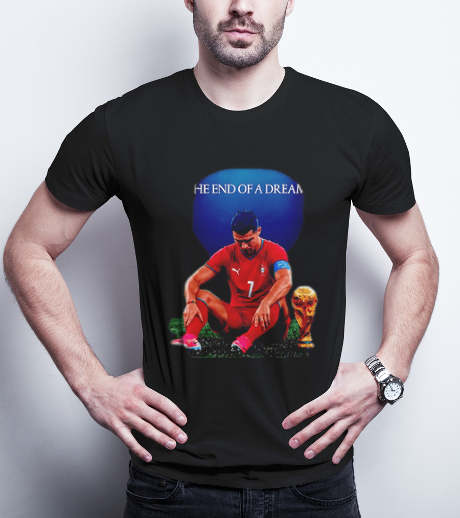 Cristiano Ronaldo The End Of A Dream Portugal No 7 World Cup Moment T-Shirt