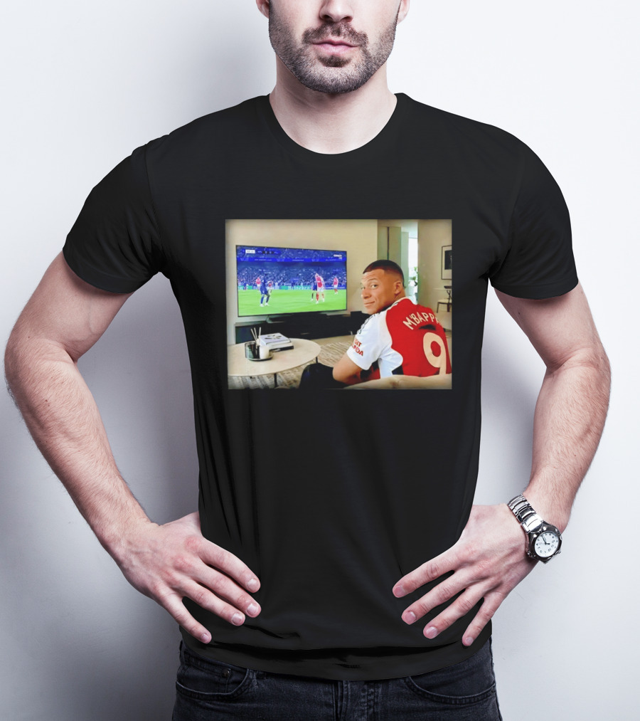 Kylian Mbappé No 9 Arsenal Jersey Visit Rwanda T-Shirt