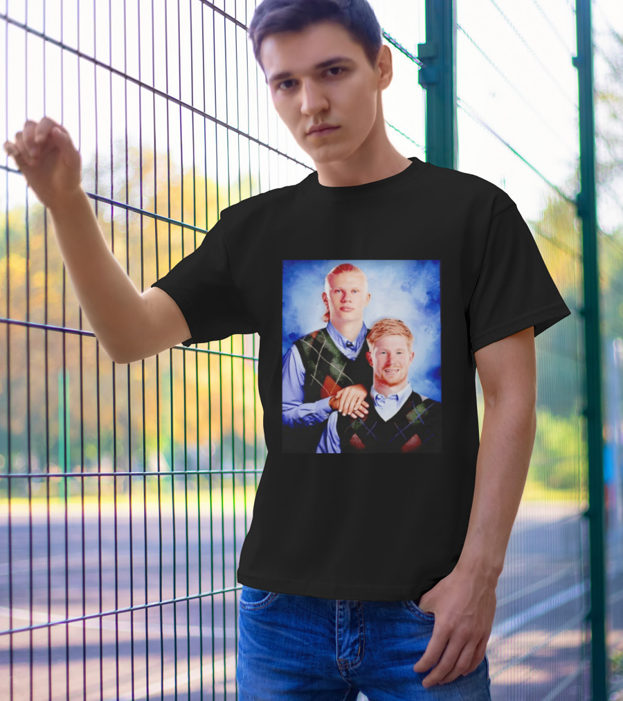 Erling Haaland Kevin De Bruyne Step Brothers Manchester City FC T-Shirt