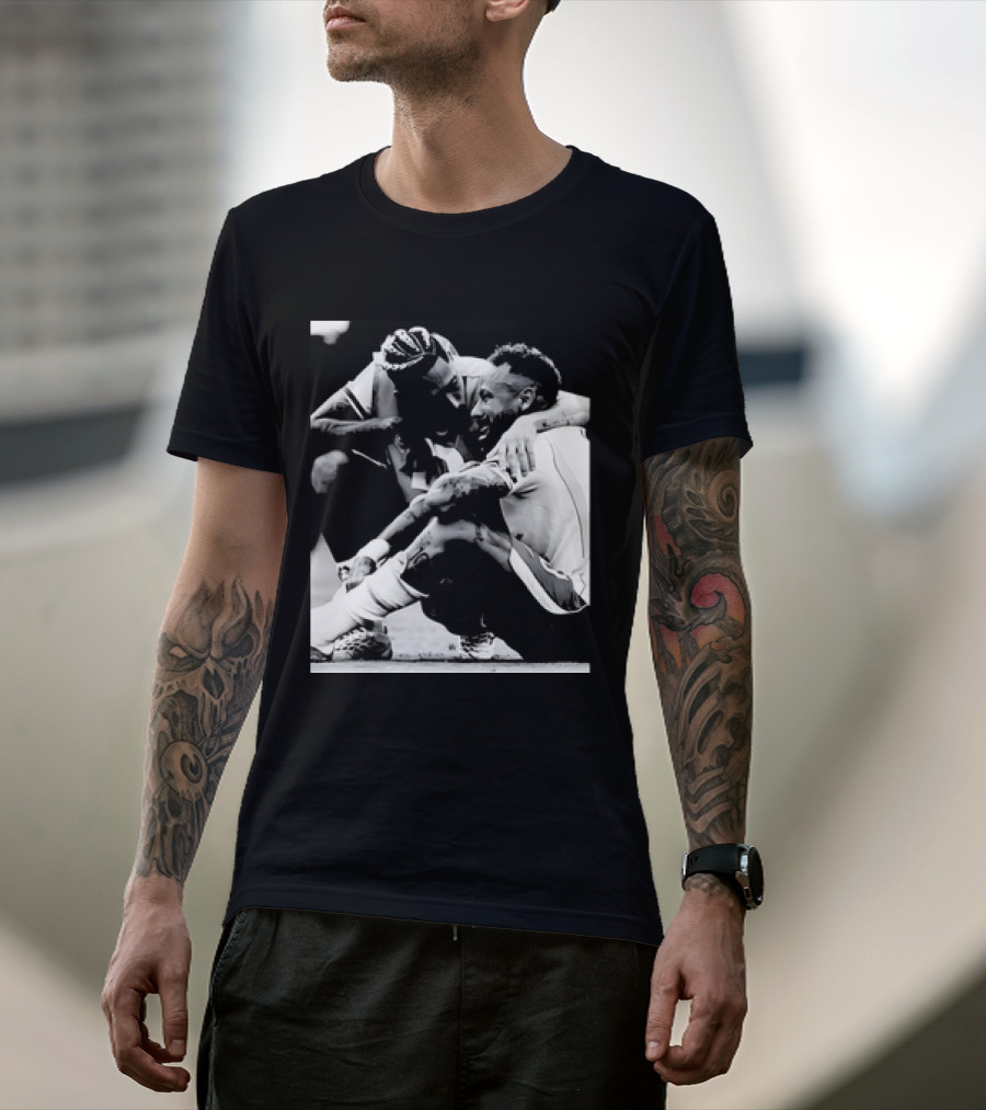 Neymar Jr And Raphinha Emotional Moment Brazil National Football Team T-Shirt