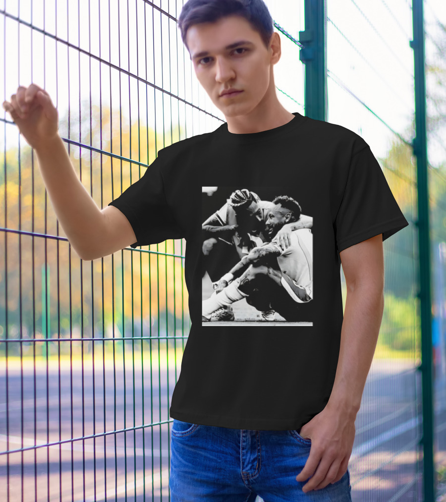 Neymar Jr And Raphinha Emotional Moment Brazil National Football Team T-Shirt