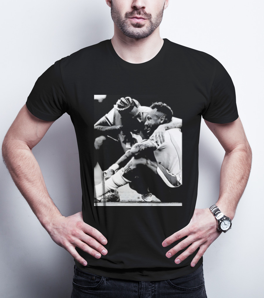 Neymar Jr And Raphinha Emotional Moment Brazil National Football Team T-Shirt