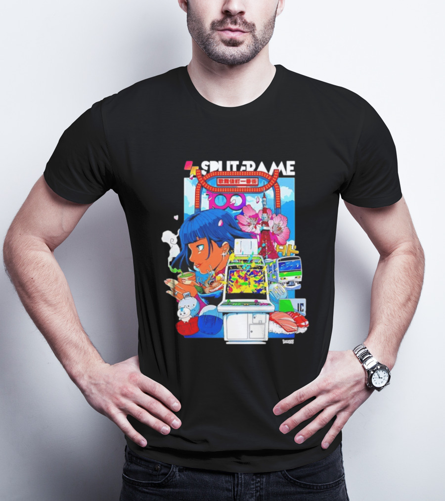 Tokyo Ramen Arcade Splitframe Kabukicho Ichibangai 100 IC Japanese T-Shirt