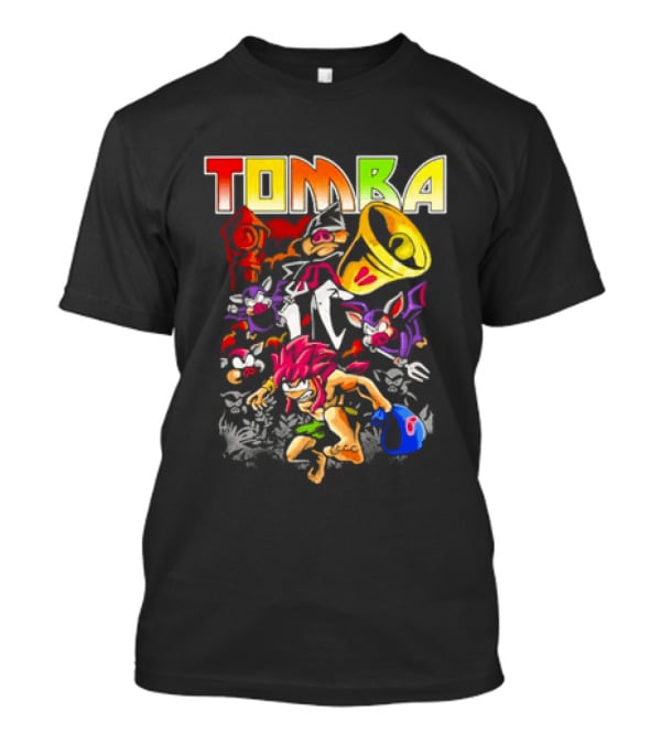 Tomba Video Game Playstation Colorful T-Shirt