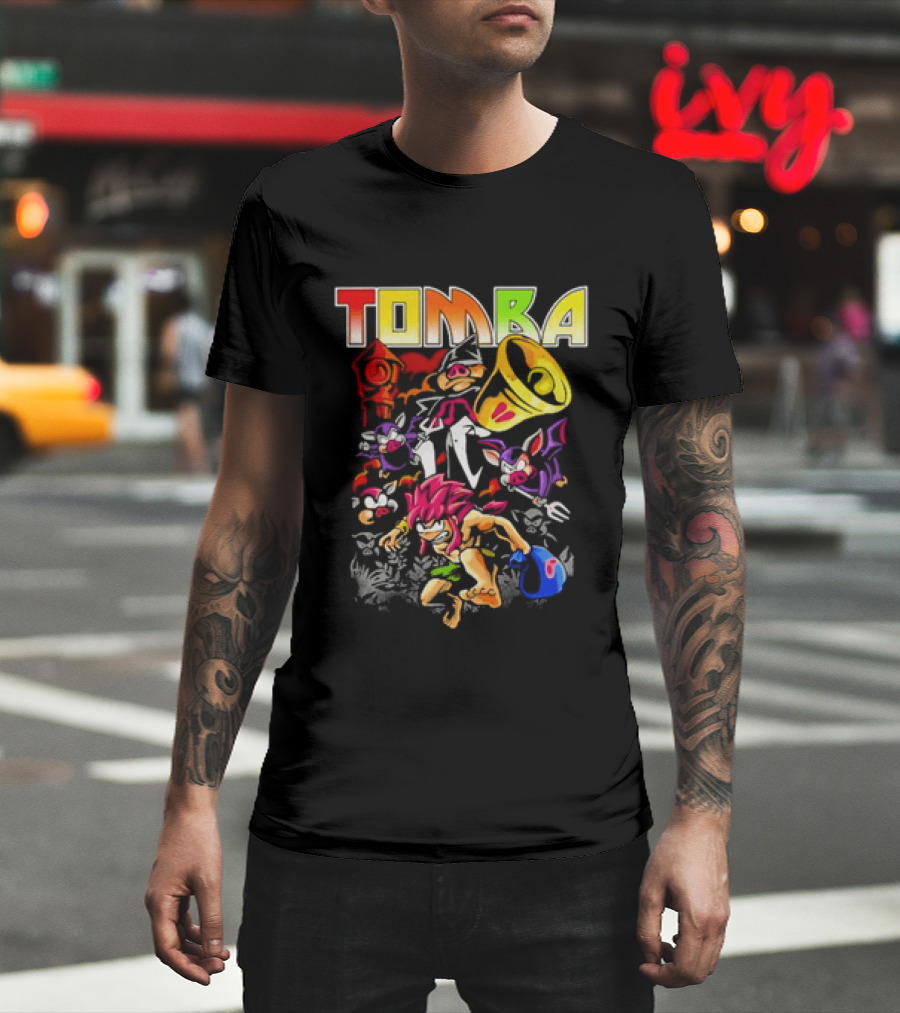 Tomba Video Game Playstation Colorful T-Shirt