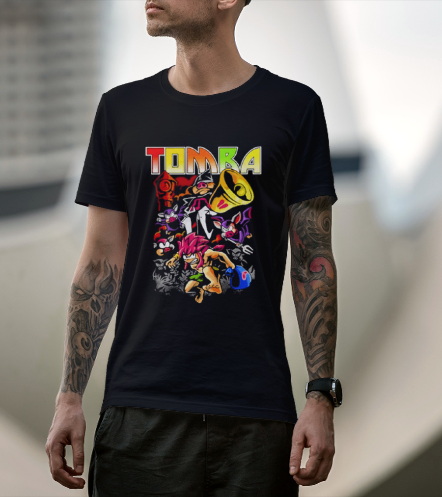 Tomba Video Game Playstation Colorful T-Shirt