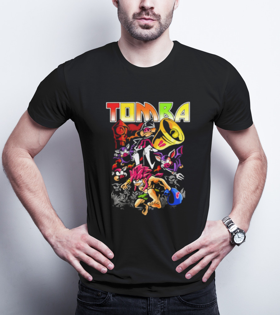 Tomba Video Game Playstation Colorful T-Shirt