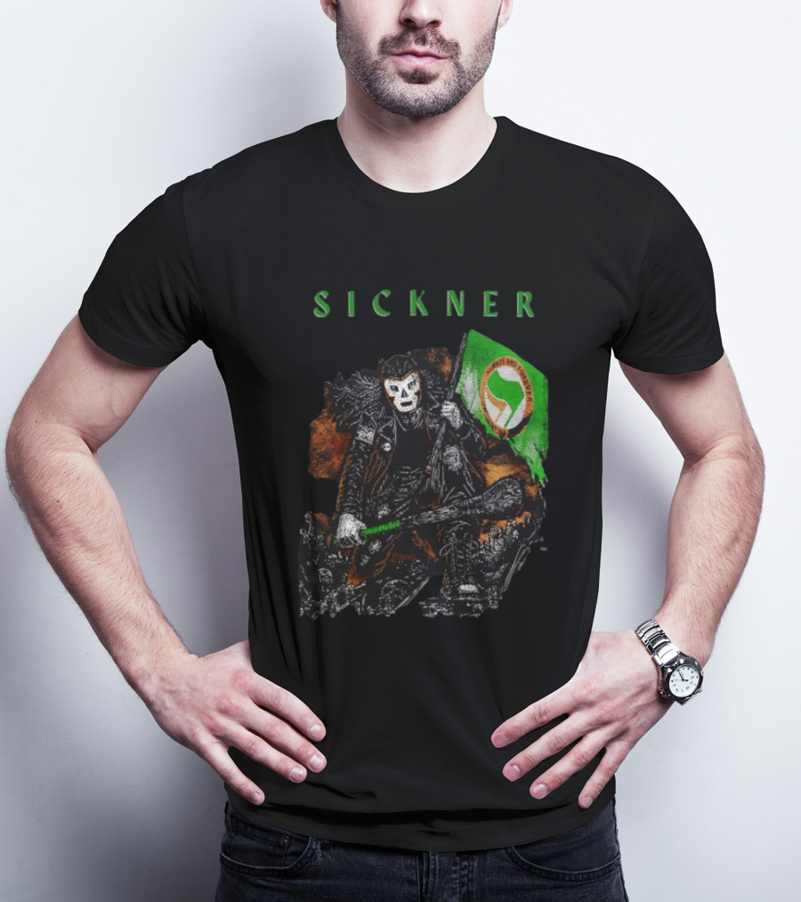 Sickner Mask Warrior Always And Forever Antifascist Hurling Stick T-Shirt