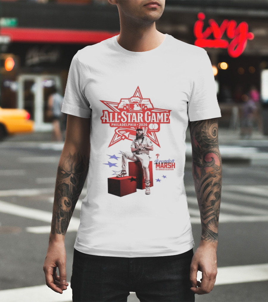 Brandon Marsh Philadelphia Phillies 2026 MLB All Star Game T-Shirt