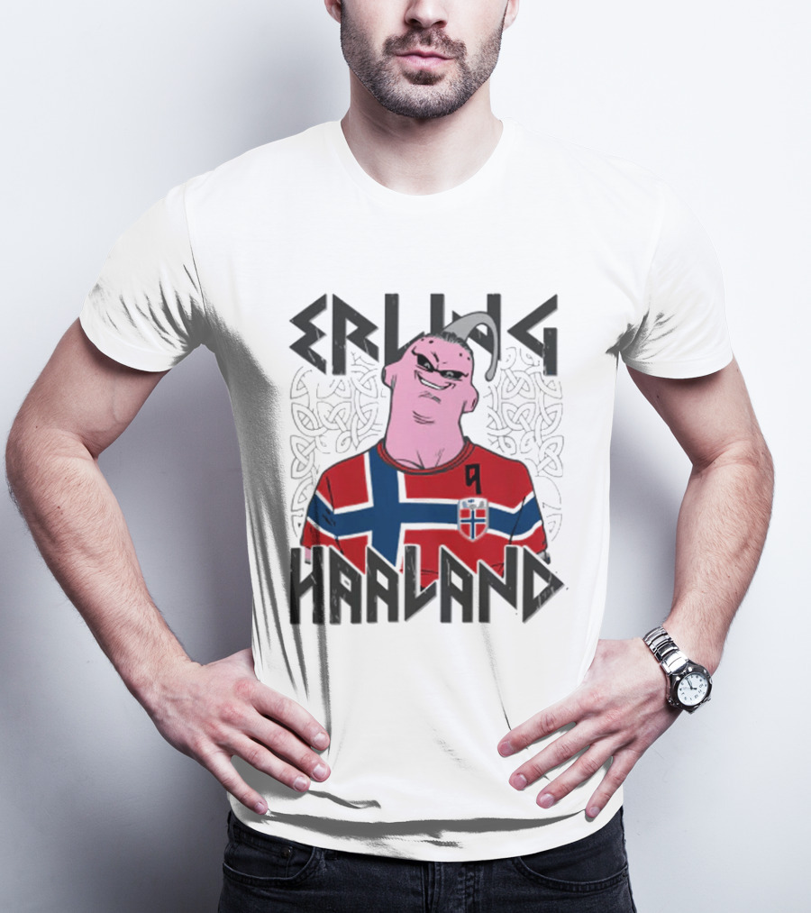 Erling Haaland Buu Norway Football Fusion T-Shirt