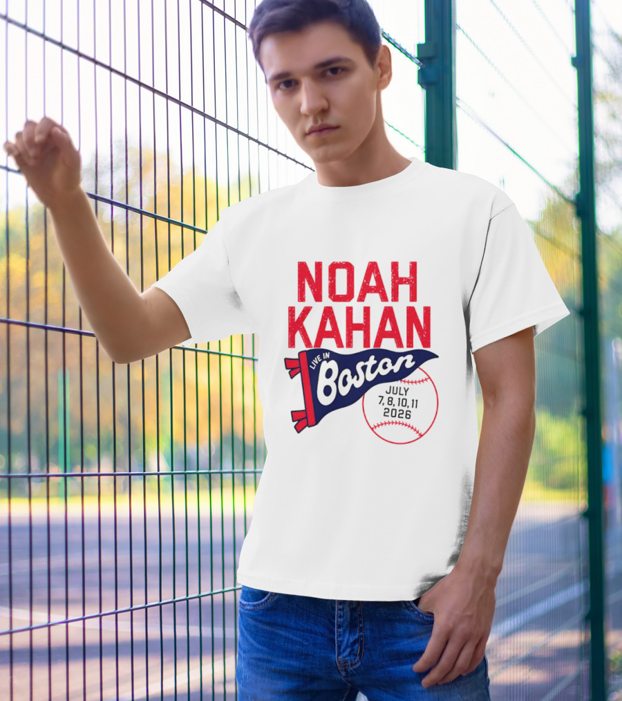 Noah Kahan Boston Concert July 7 8 10 11 2026 T-Shirt