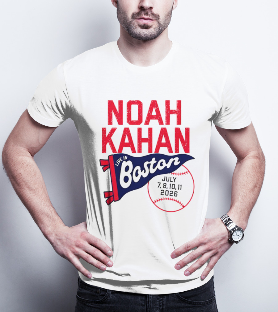 Noah Kahan Boston Concert July 7 8 10 11 2026 T-Shirt