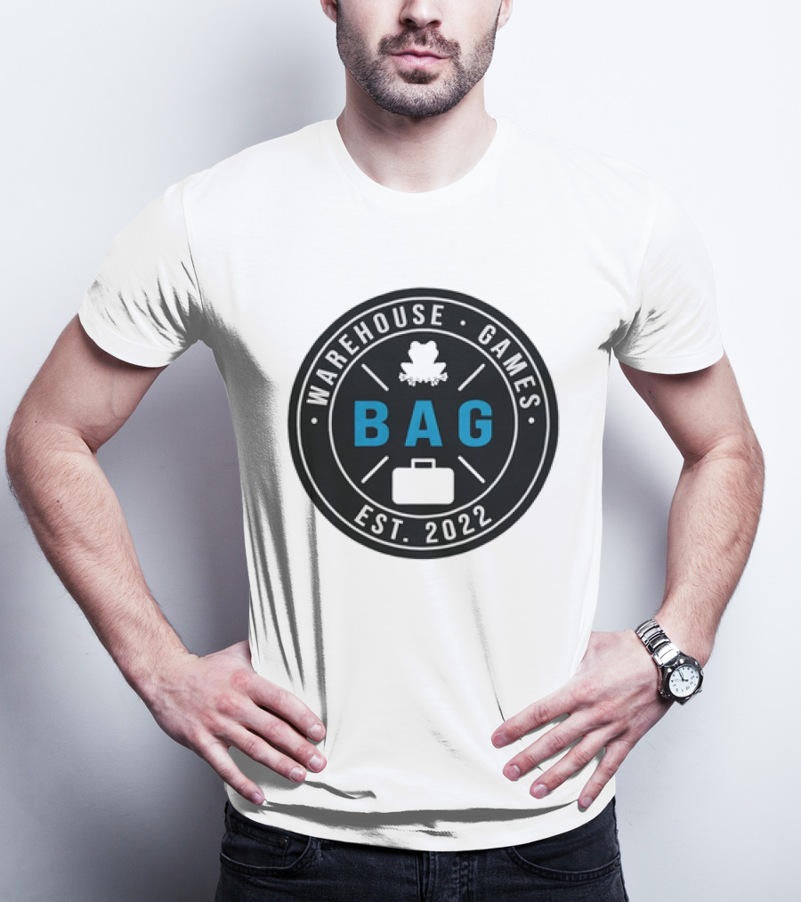Warehouse Games Frog Briefcase BAG Est 2022 T-Shirt