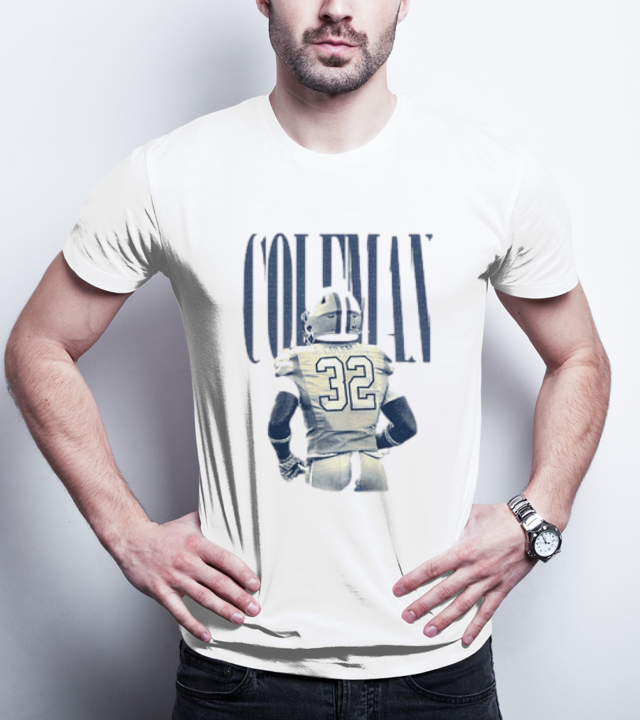 Jeremiah Coleman 32 Linebacker Baton Rouge Louisiana Football T-Shirt