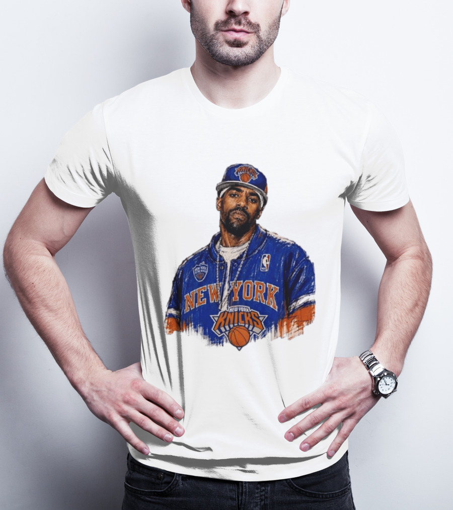 Kyrie Irving New York Knicks New Yorks Finest To The World Manhattan Knicks T-Shirt