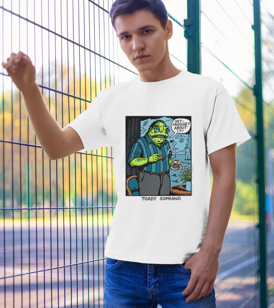 Toady Soprano Hey Frogget About It Killer Acid T-Shirt
