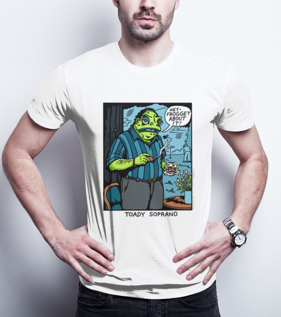 Toady Soprano Hey Frogget About It Killer Acid T-Shirt
